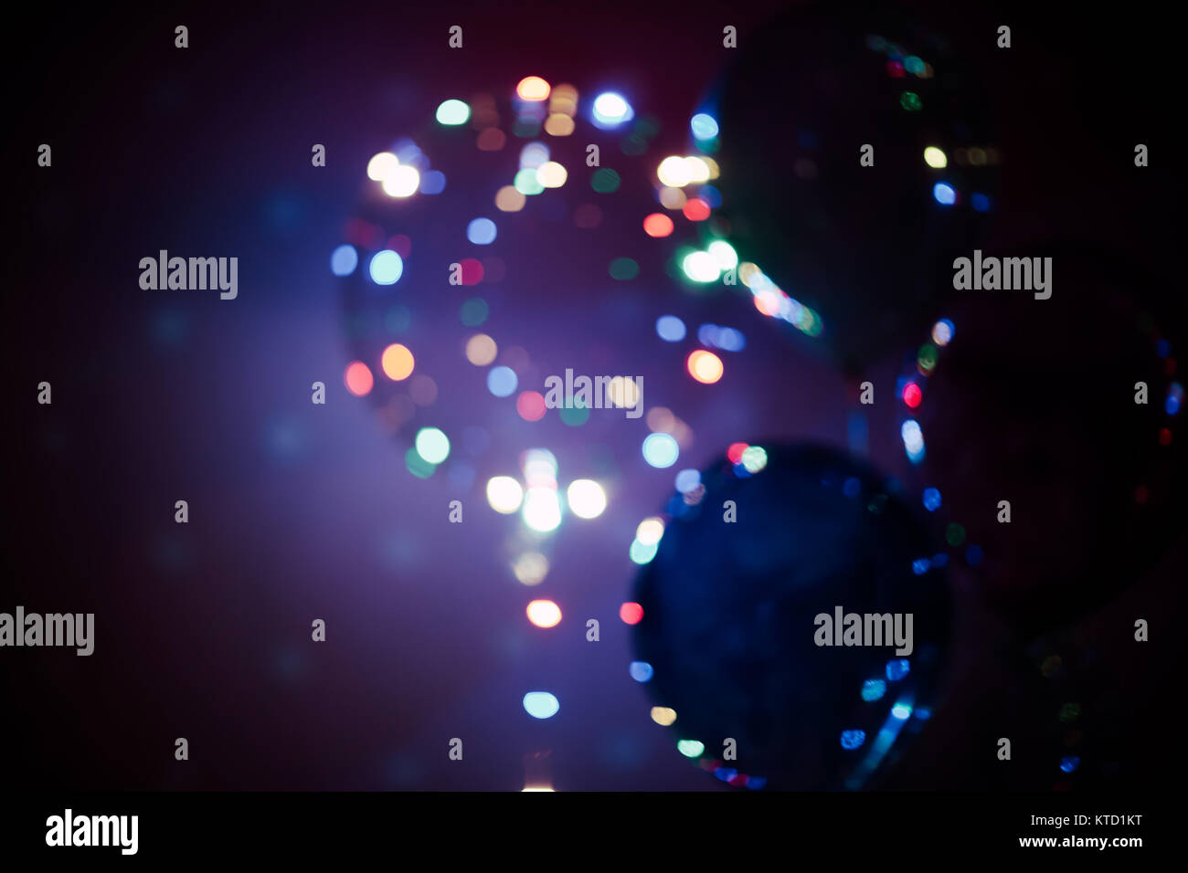 bokeh blurred background several colored glowing balloons Stock Photo ...
