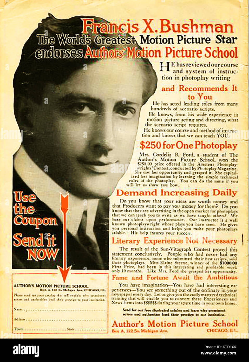 Francis x bushman hi-res stock photography and images - Alamy