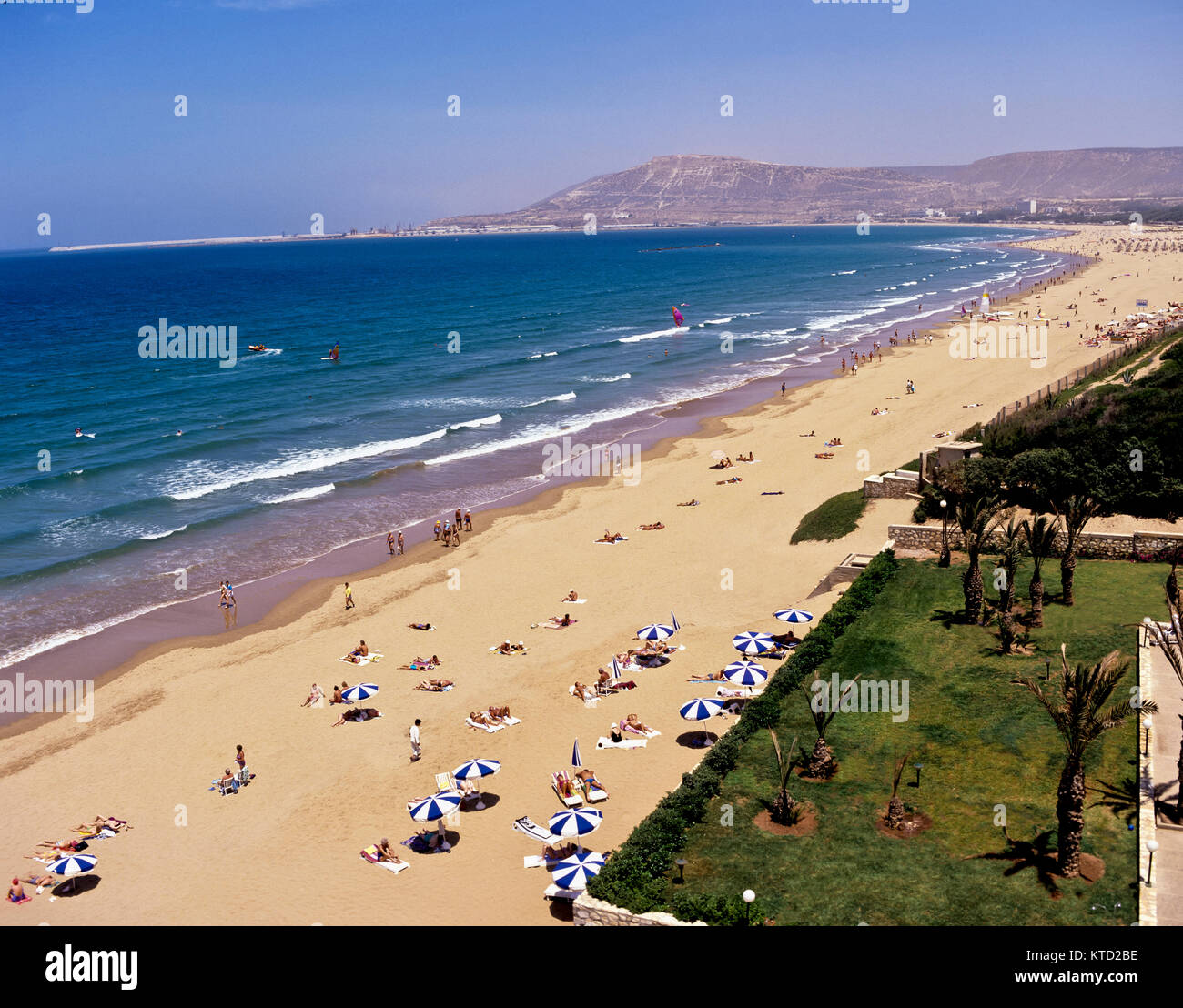 8720. Beach view, Agadir, Morocco Stock Photo - Alamy
