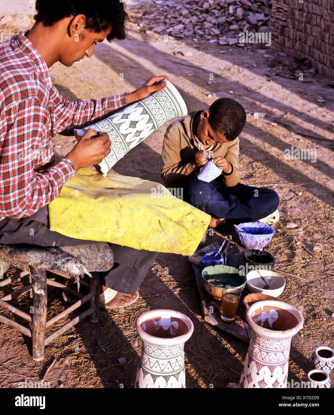 8761. Making Pottery, Safi, Morocco Stock Photo - Alamy