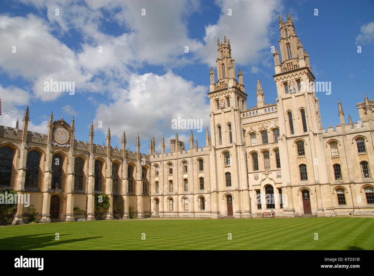 Oxford, United Kingdom - May 18, 2015: North Quad and library at All ...