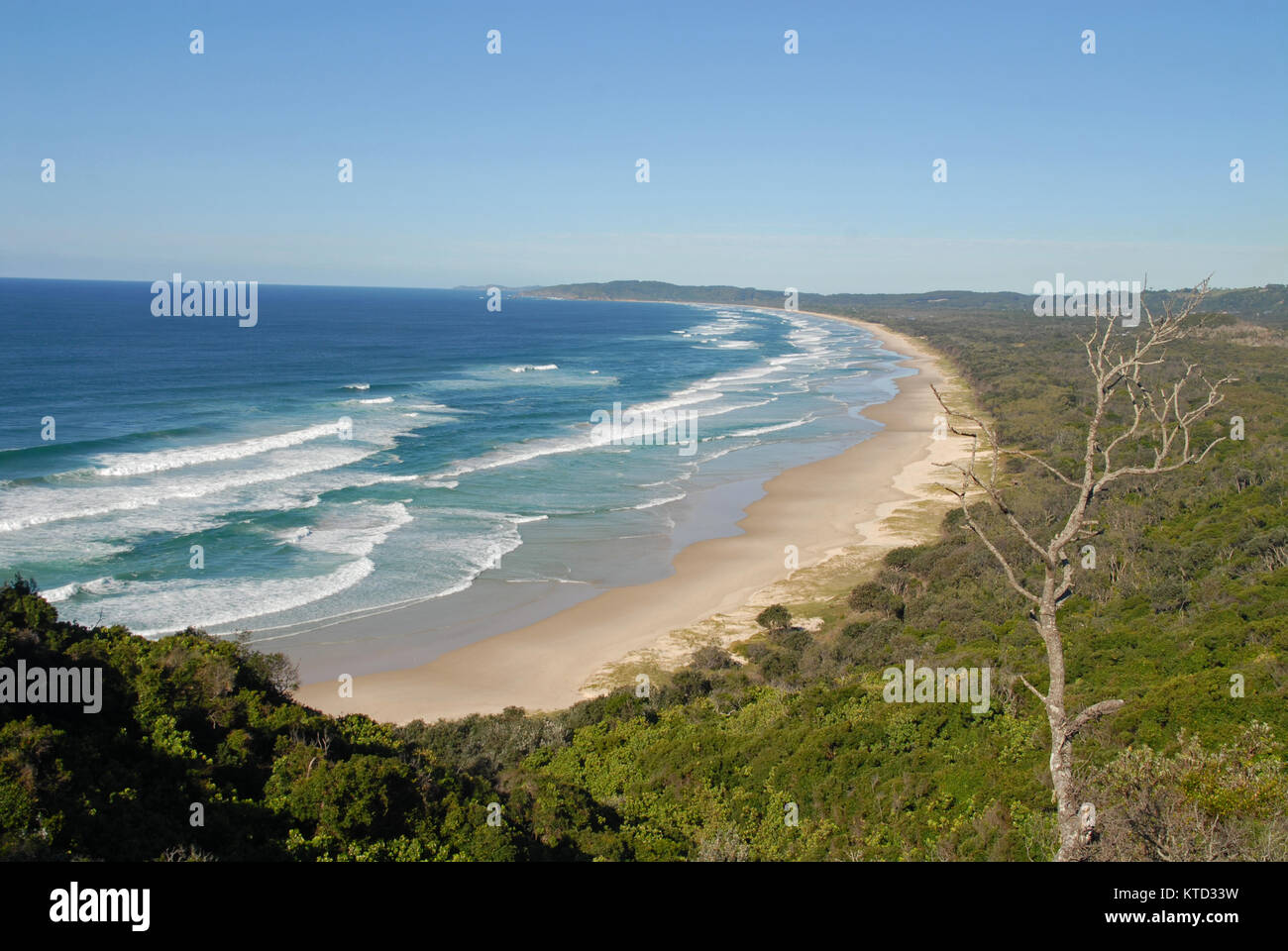 Tallows Beach at Byron Bay, Australia, in the morning Stock Photo - Alamy