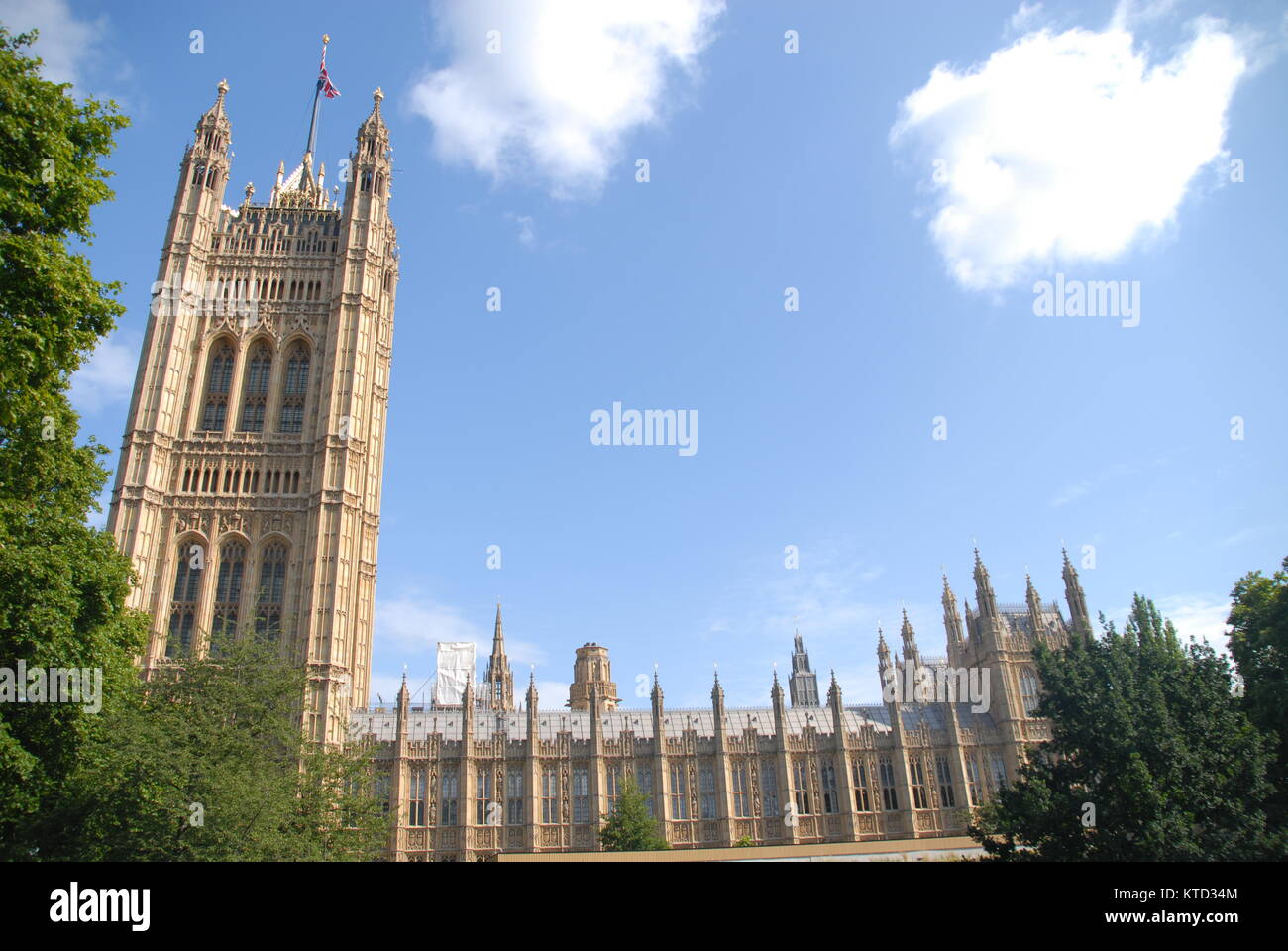 Victoria tower of Palace of Westminster, London Stock Photo - Alamy