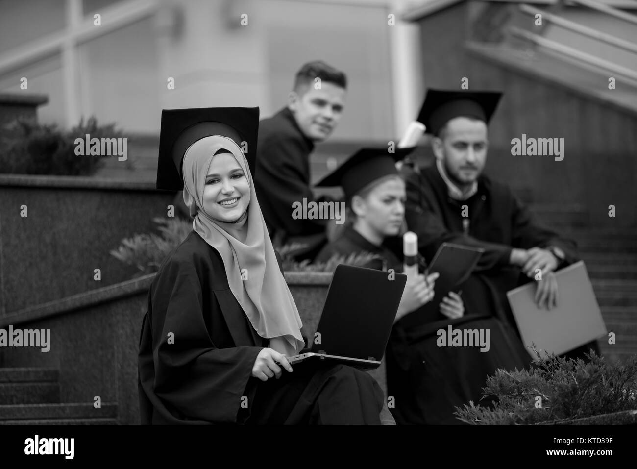 College graduates multiracial hi-res stock photography and images - Alamy