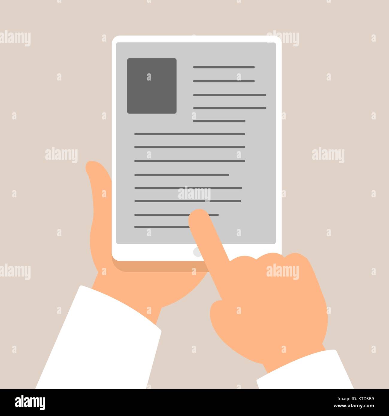 Read screen text Stock Vector Images - Alamy