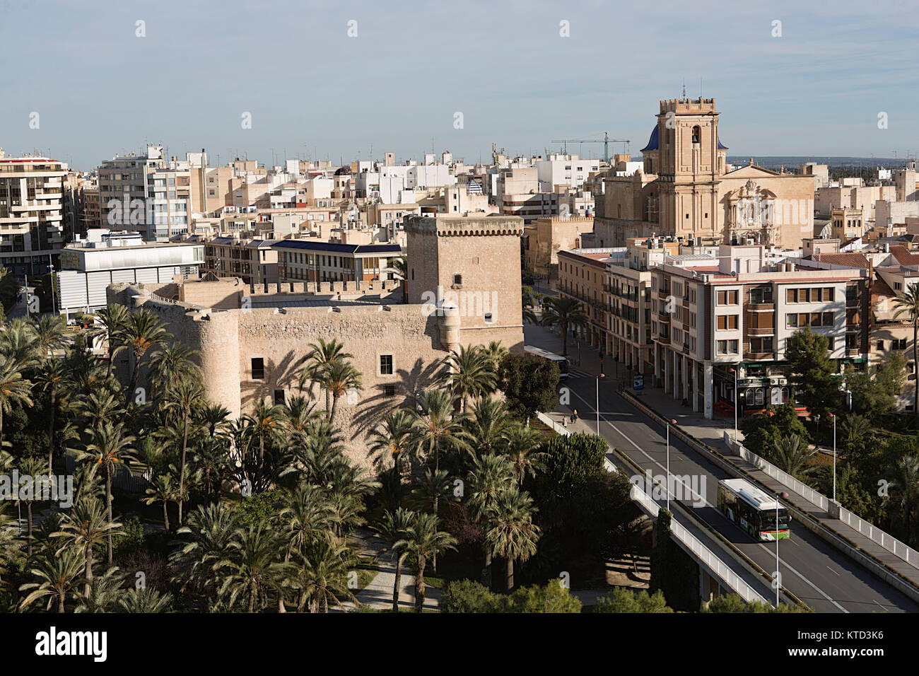 Views of the city of Elche in the province of Alicante, Spain Stock ...