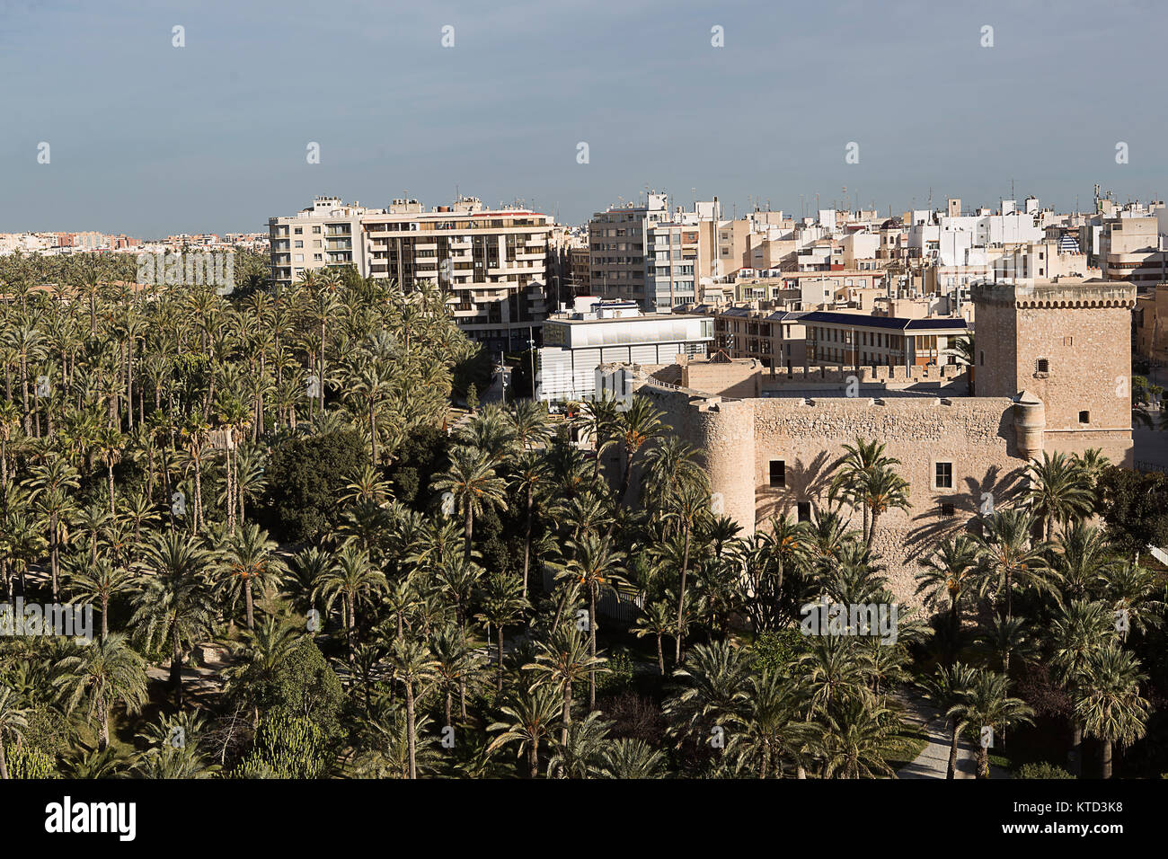 Views of the city of Elche in the province of Alicante, Spain Stock ...
