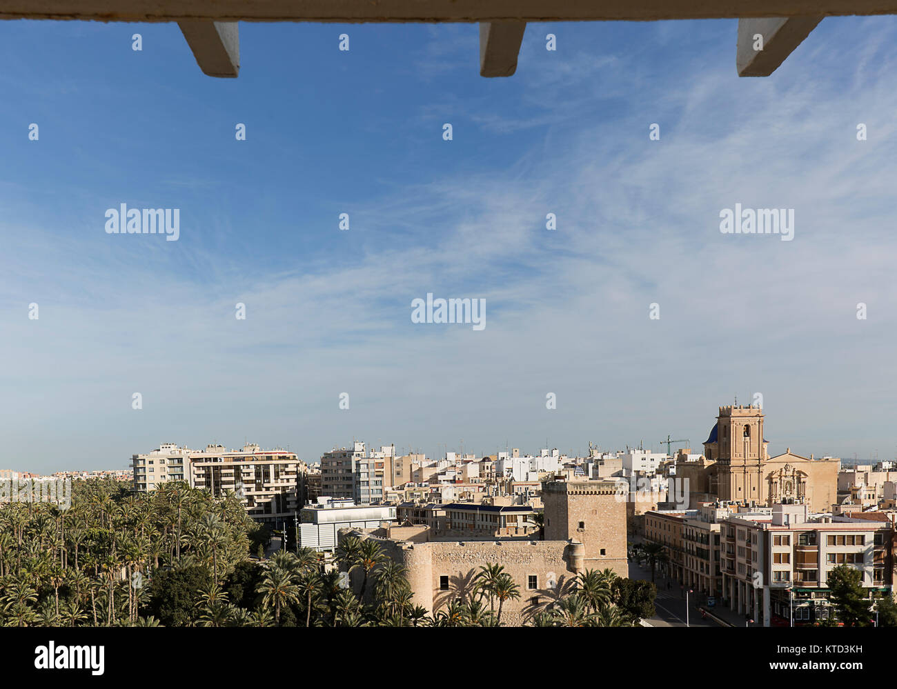 Views of the city of Elche in the province of Alicante, Spain Stock ...