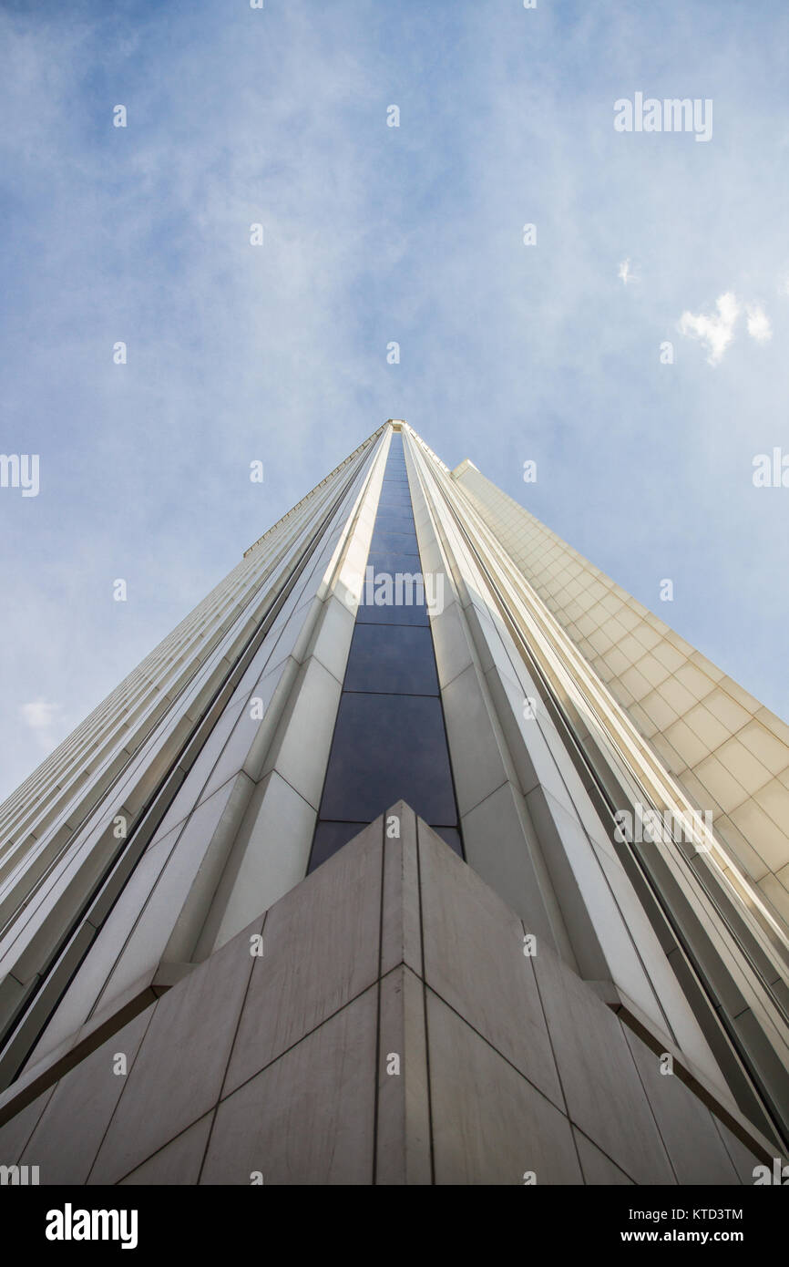 Picasso tower in Paseo de la Castellana, Madrid city, Spain. It's a ...