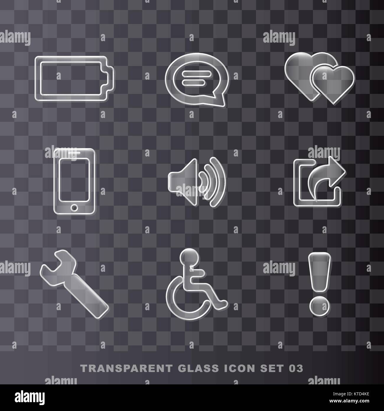 This glass transparent icon set can be used for both print and digital ...