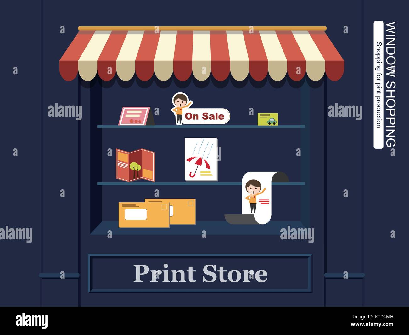 Window Shopping for Print Productions Stock Vector Image & Art - Alamy