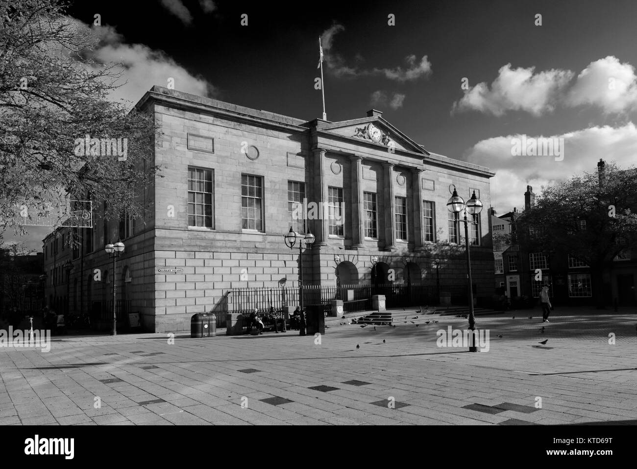 The Shire Hall building, market place, Stafford town, Staffordshire ...