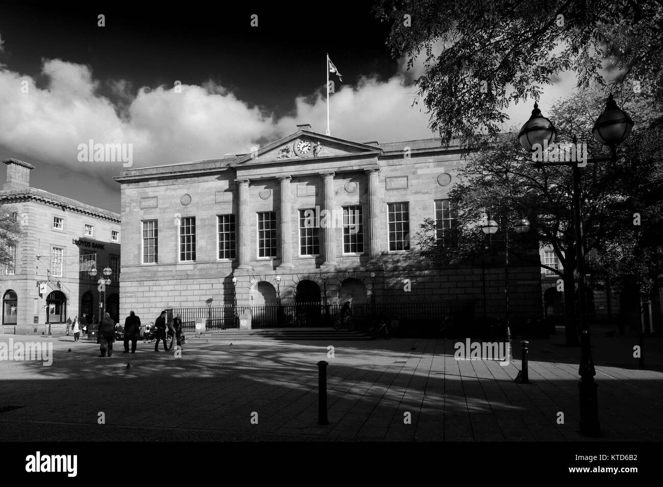 The Shire Hall building, market place, Stafford town, Staffordshire ...