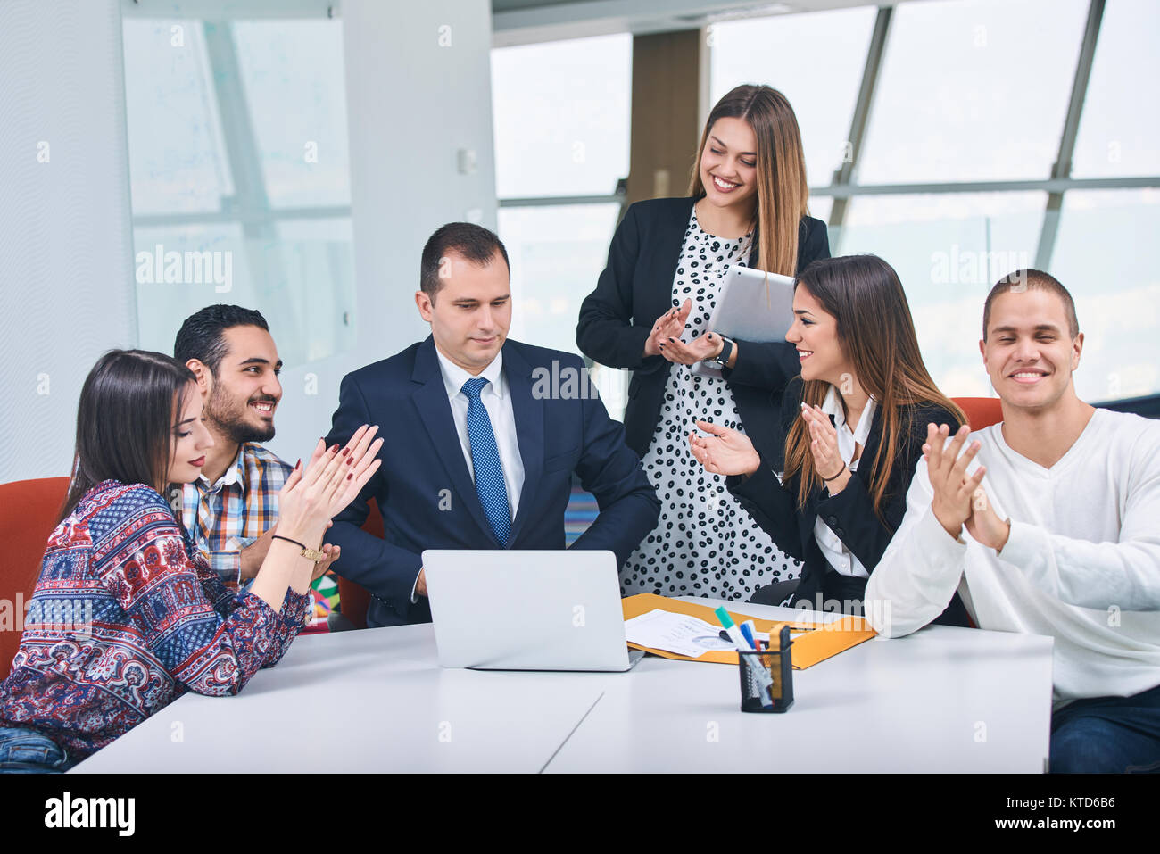 startup business people group working everyday job at modern office ...