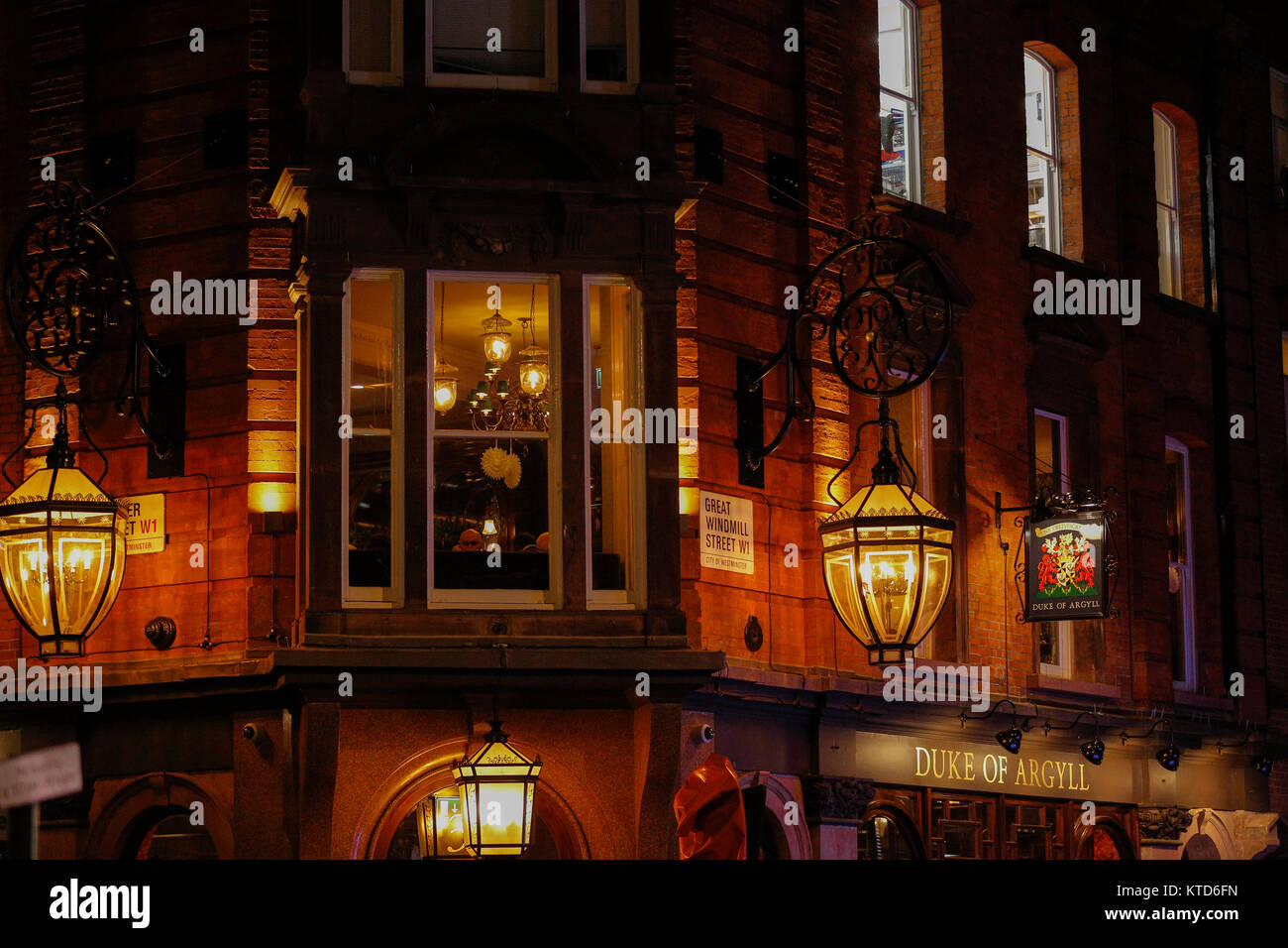 December 2017 Duke of Argyll pub in Soho, London, United Kingdom ...