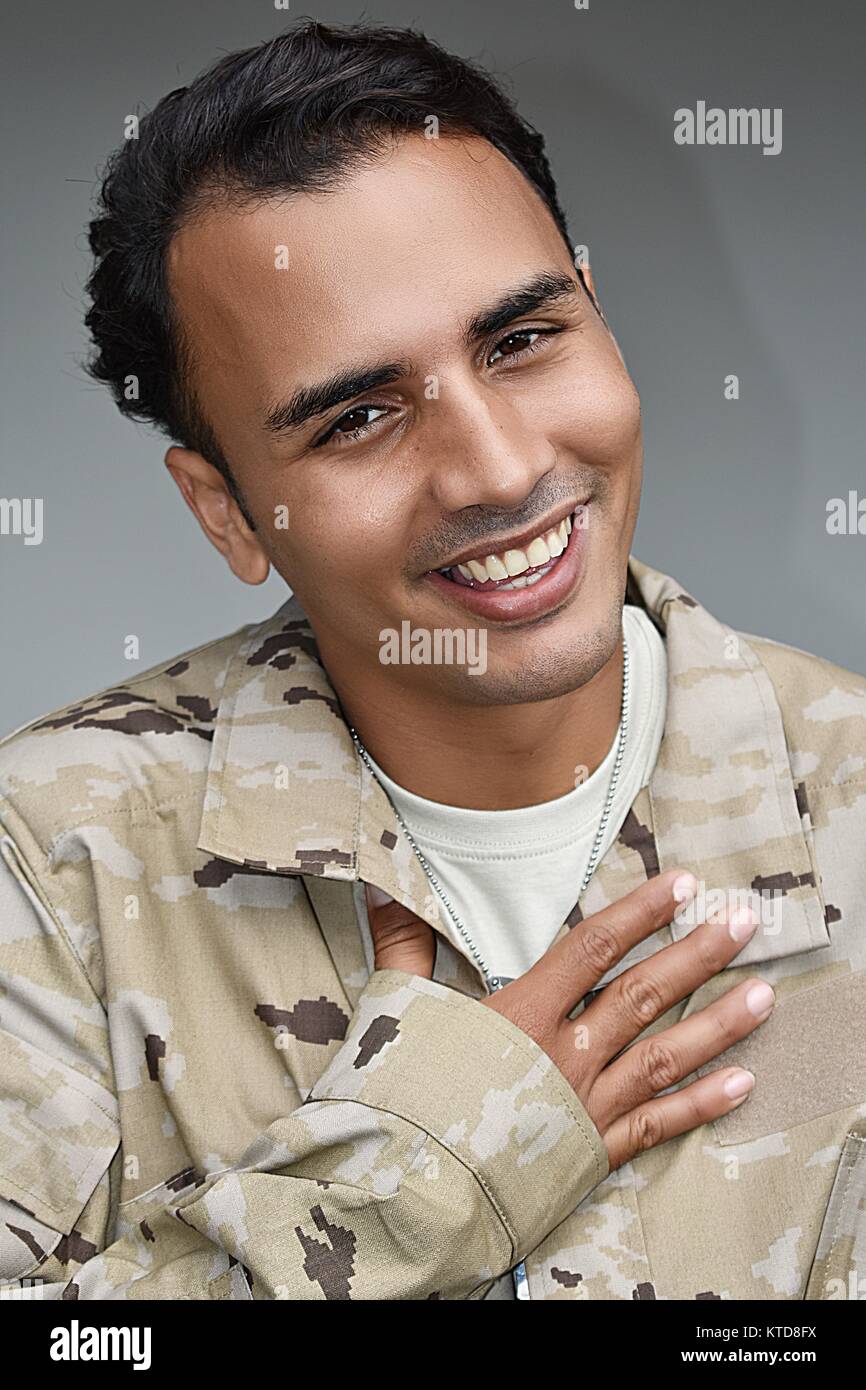 Male Soldier And Hope Stock Photo - Alamy