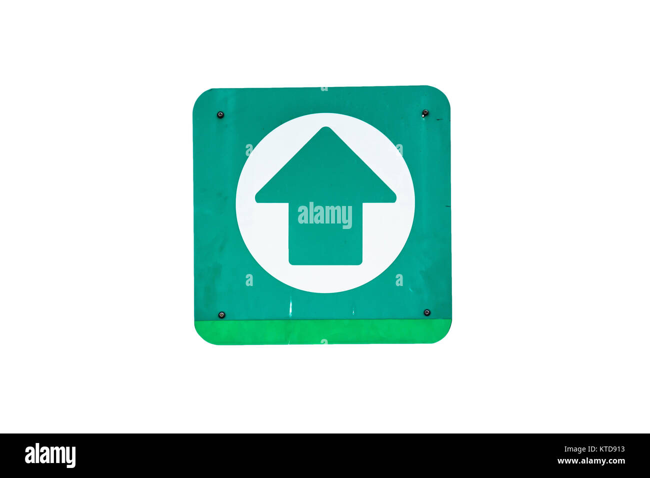 guide post, signs go straight forward Stock Photo - Alamy