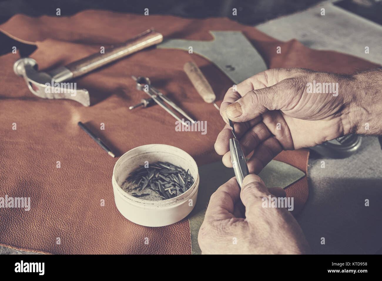 Shoe production process in factory Stock Photo - Alamy