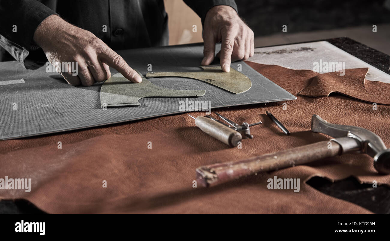 Shoe production process in factory Stock Photo - Alamy