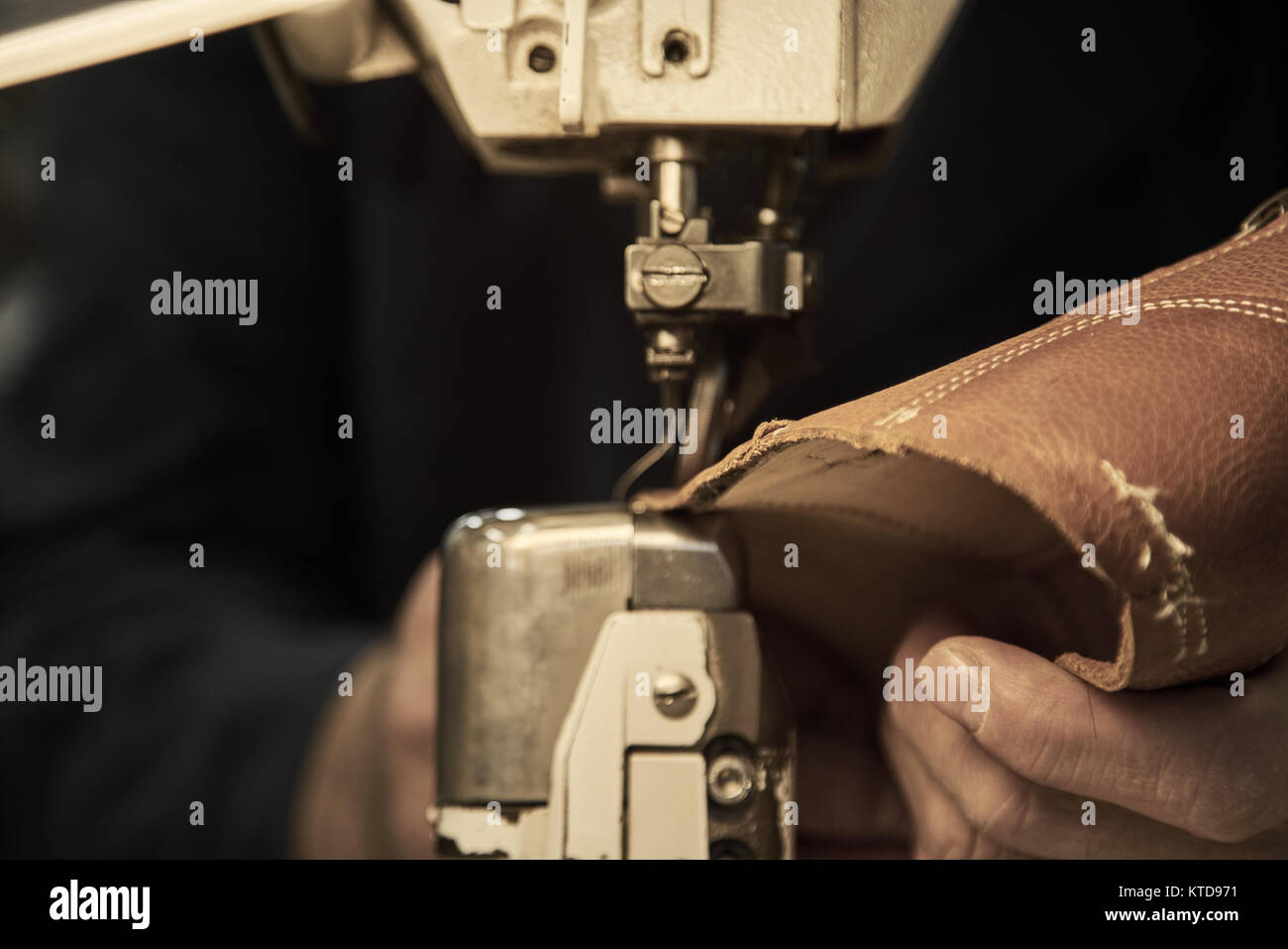 Shoe production process in factory Stock Photo - Alamy
