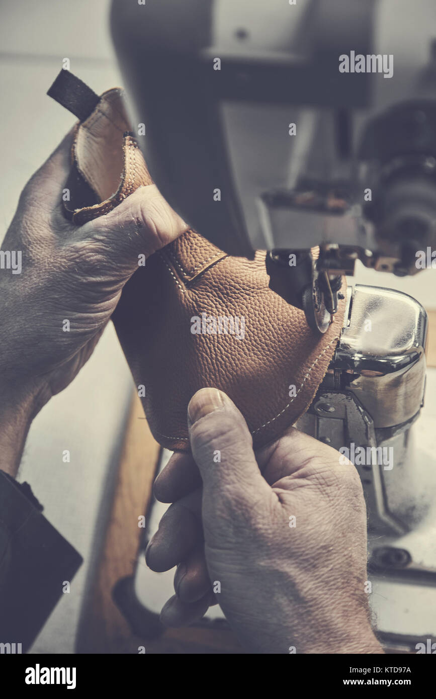 Shoe production process in factory Stock Photo - Alamy