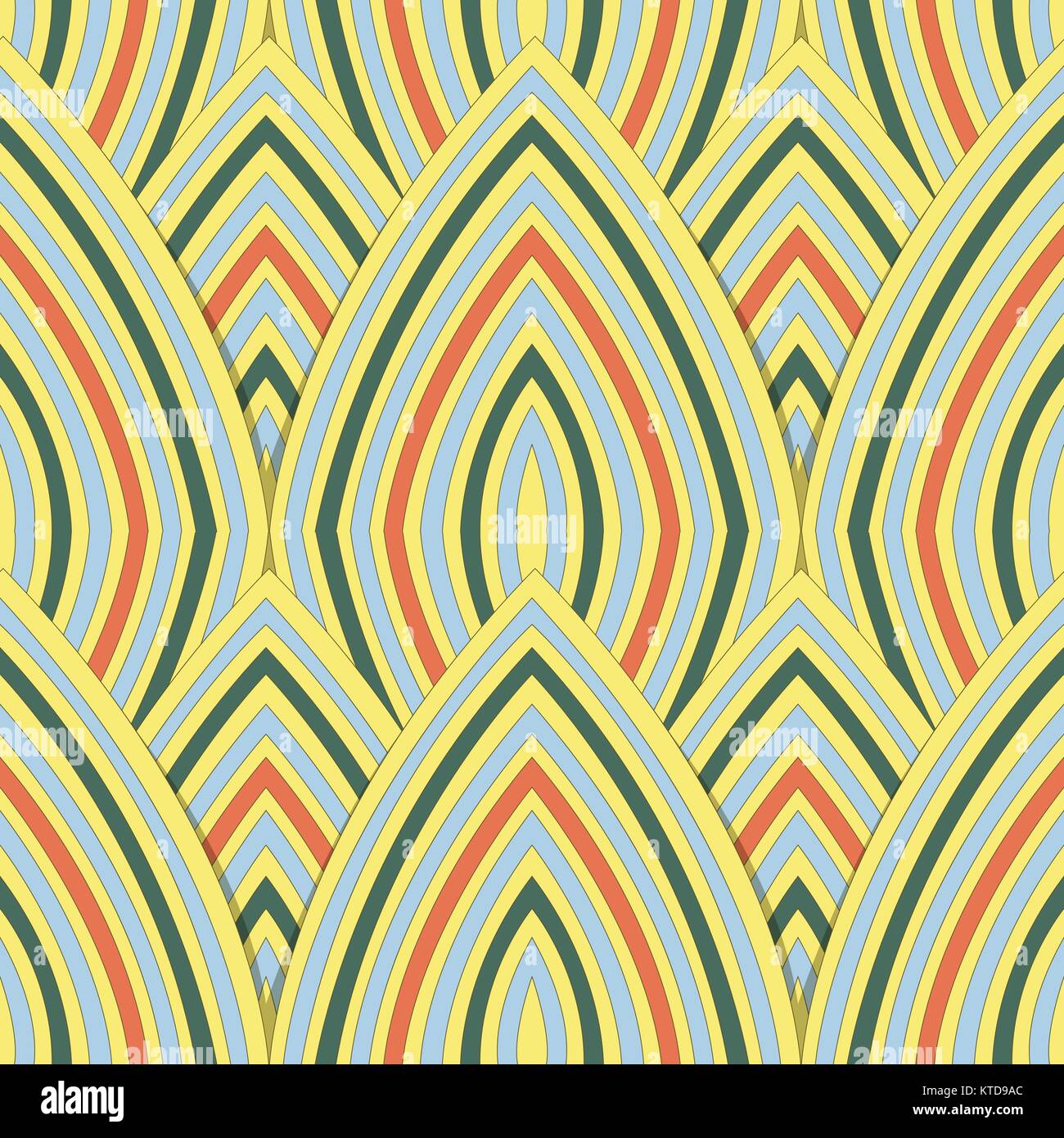 Antique seamless background image of colorful curve repeat line scale ...