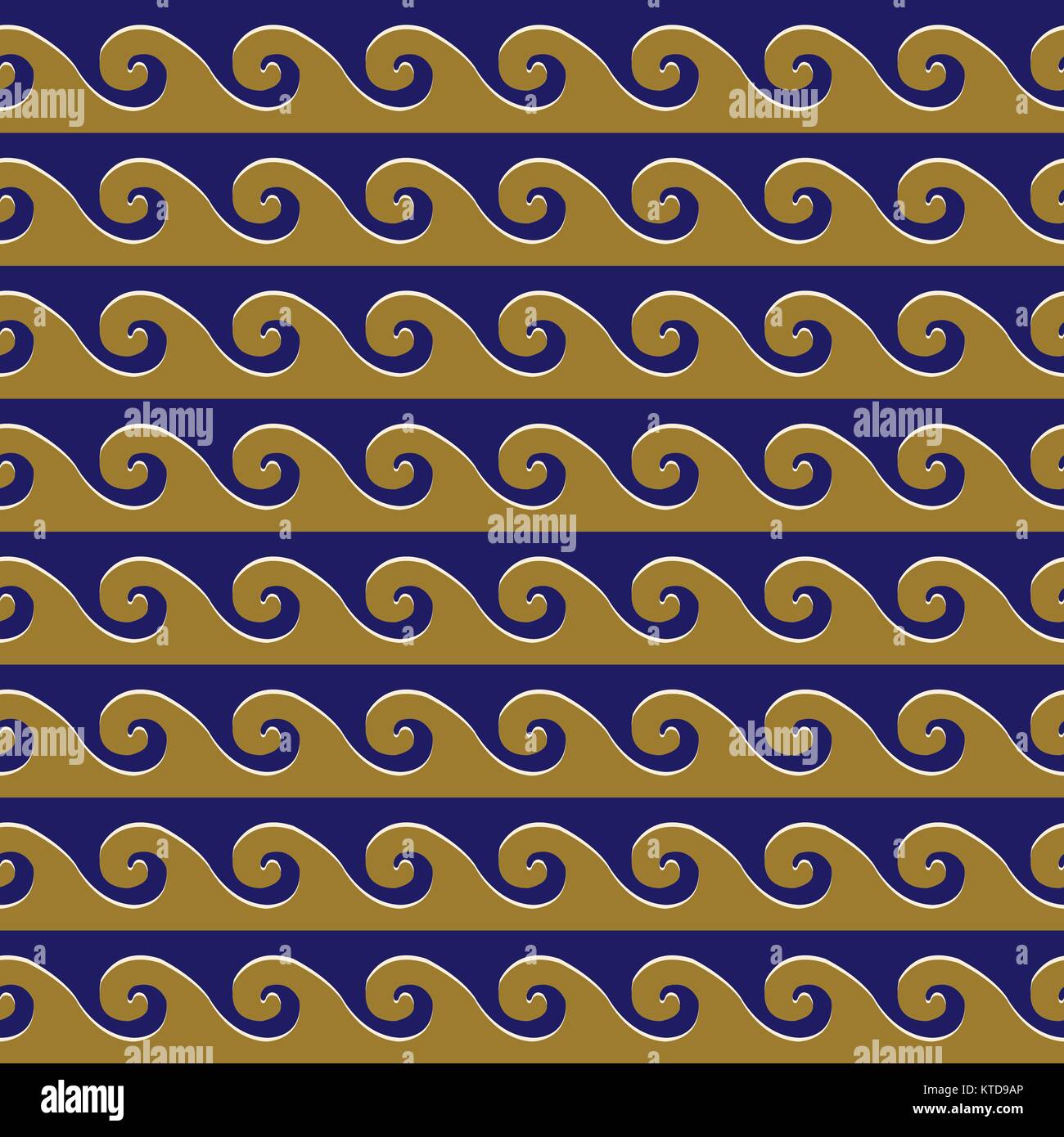 Antique seamless background image of curve spiral wave geometry pattern ...