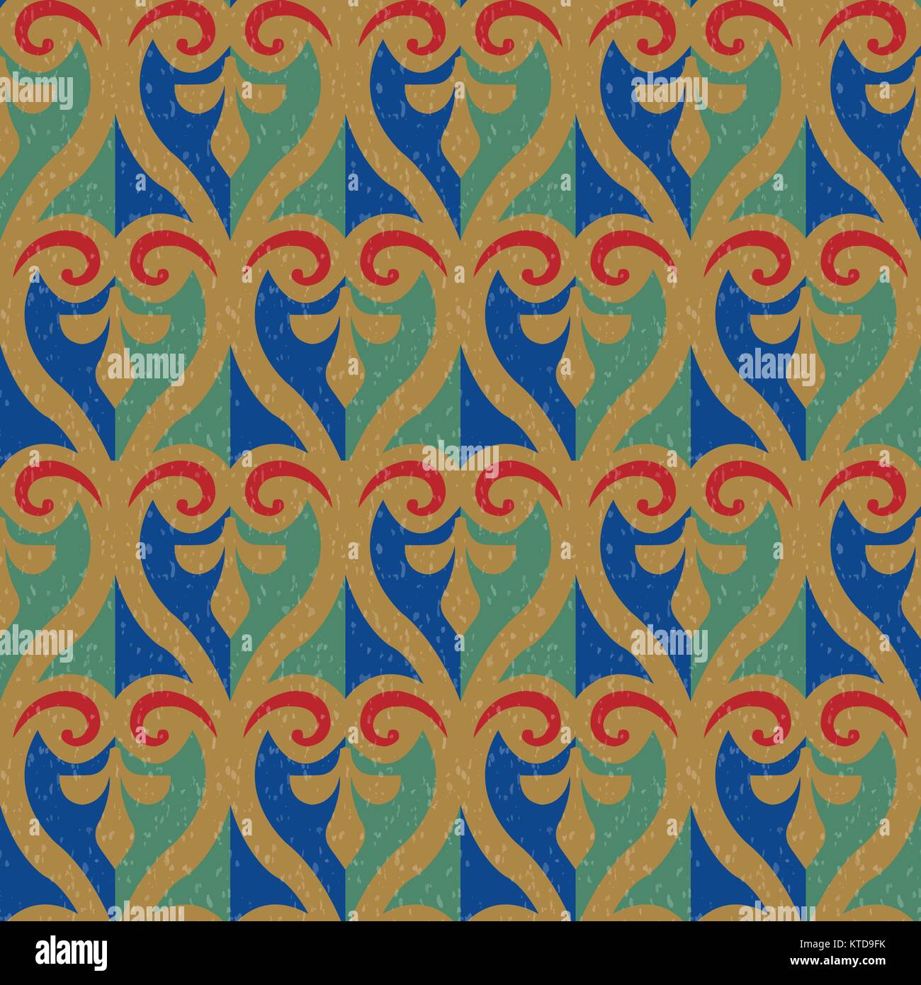 Antique seamless background image of vintage spiral curve pattern Stock ...