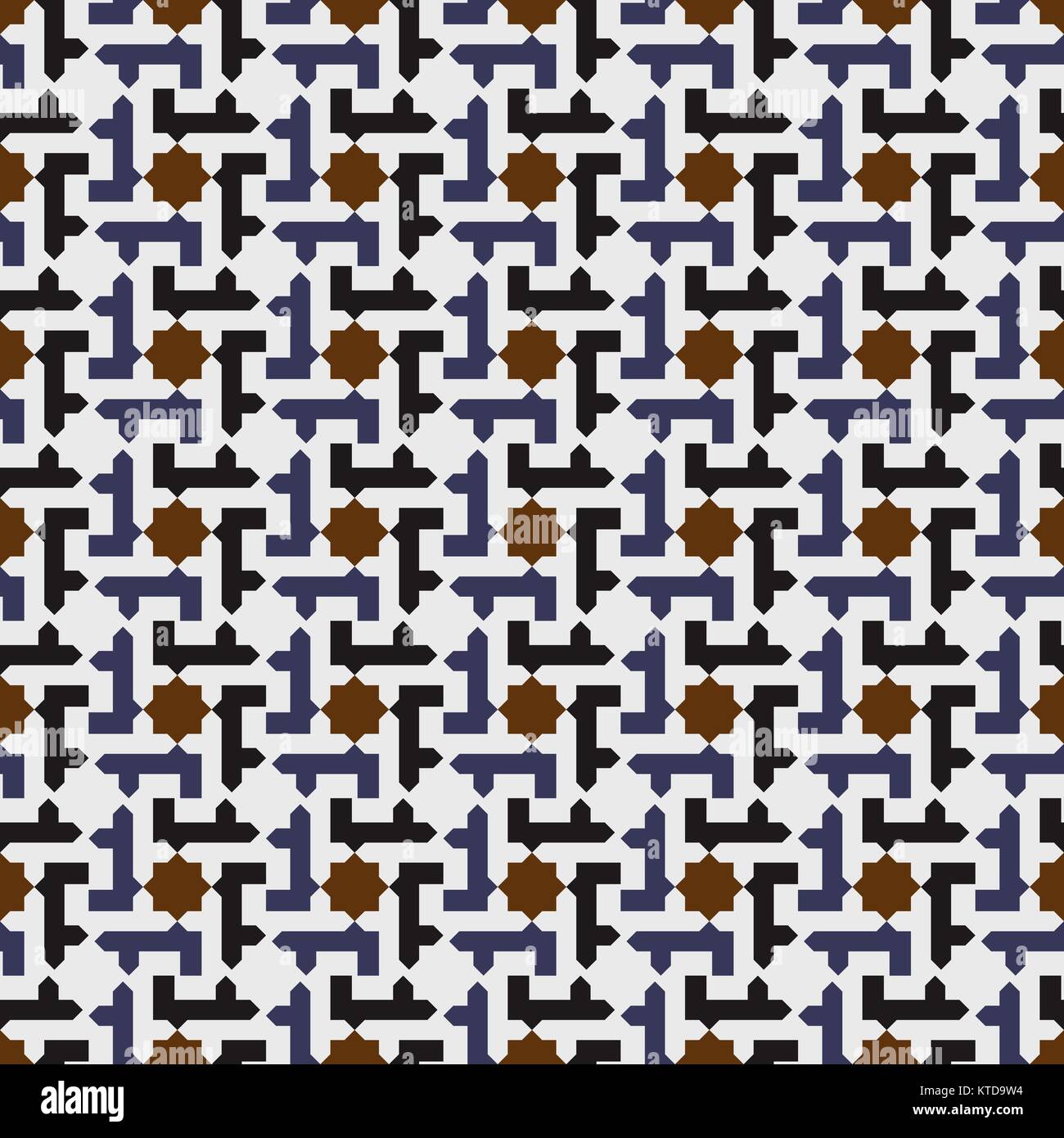 Seamless background image of vintage star shape geometry pattern Stock ...