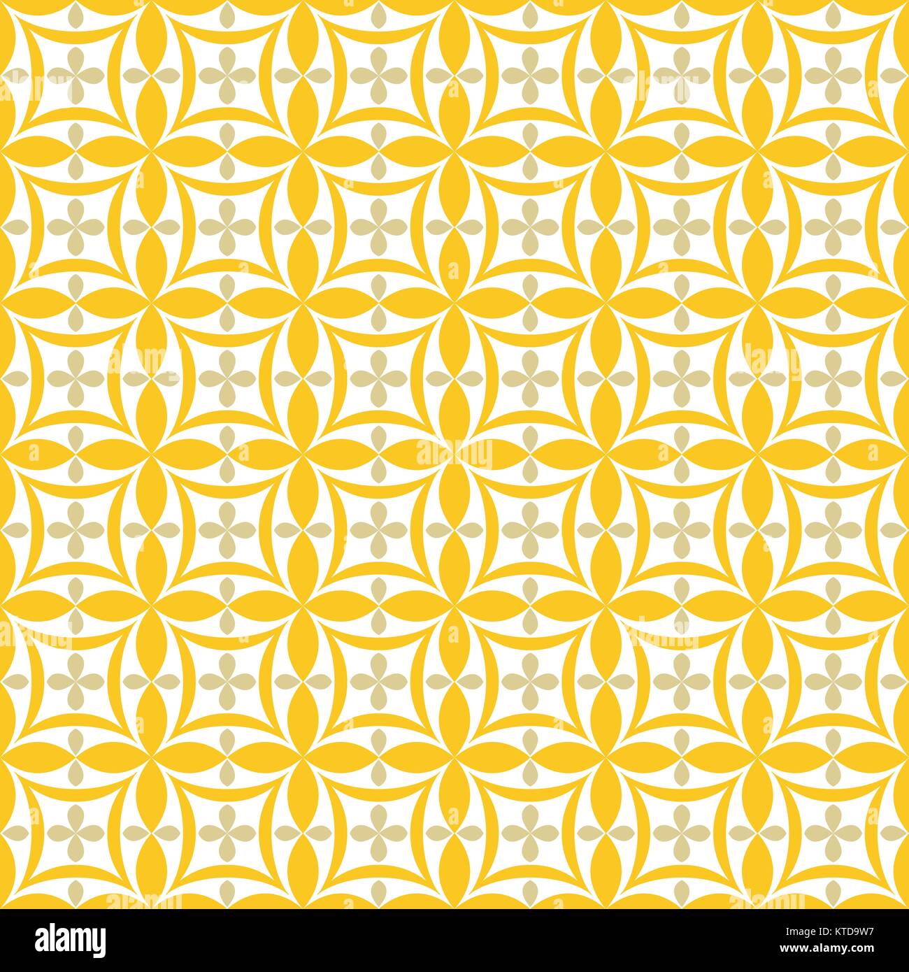 Seamless background image of vintage yellow oval cross pattern Stock ...