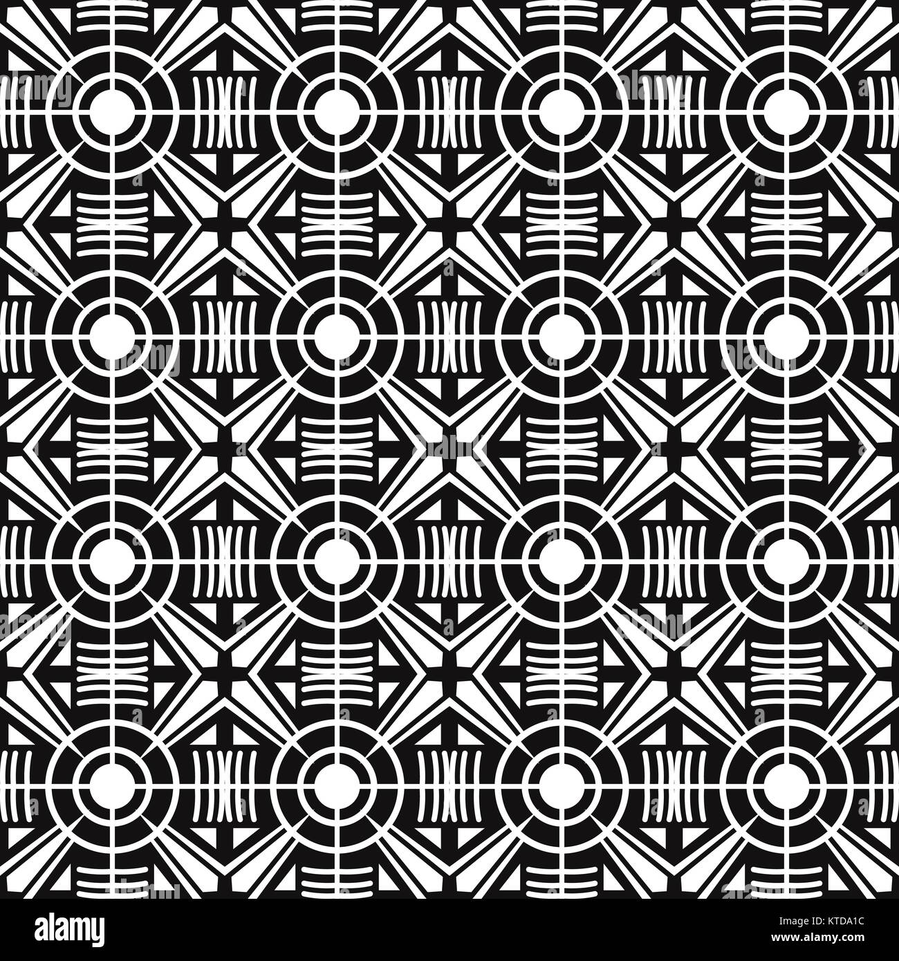 Black white round cross geometry pattern background Stock Vector Image ...