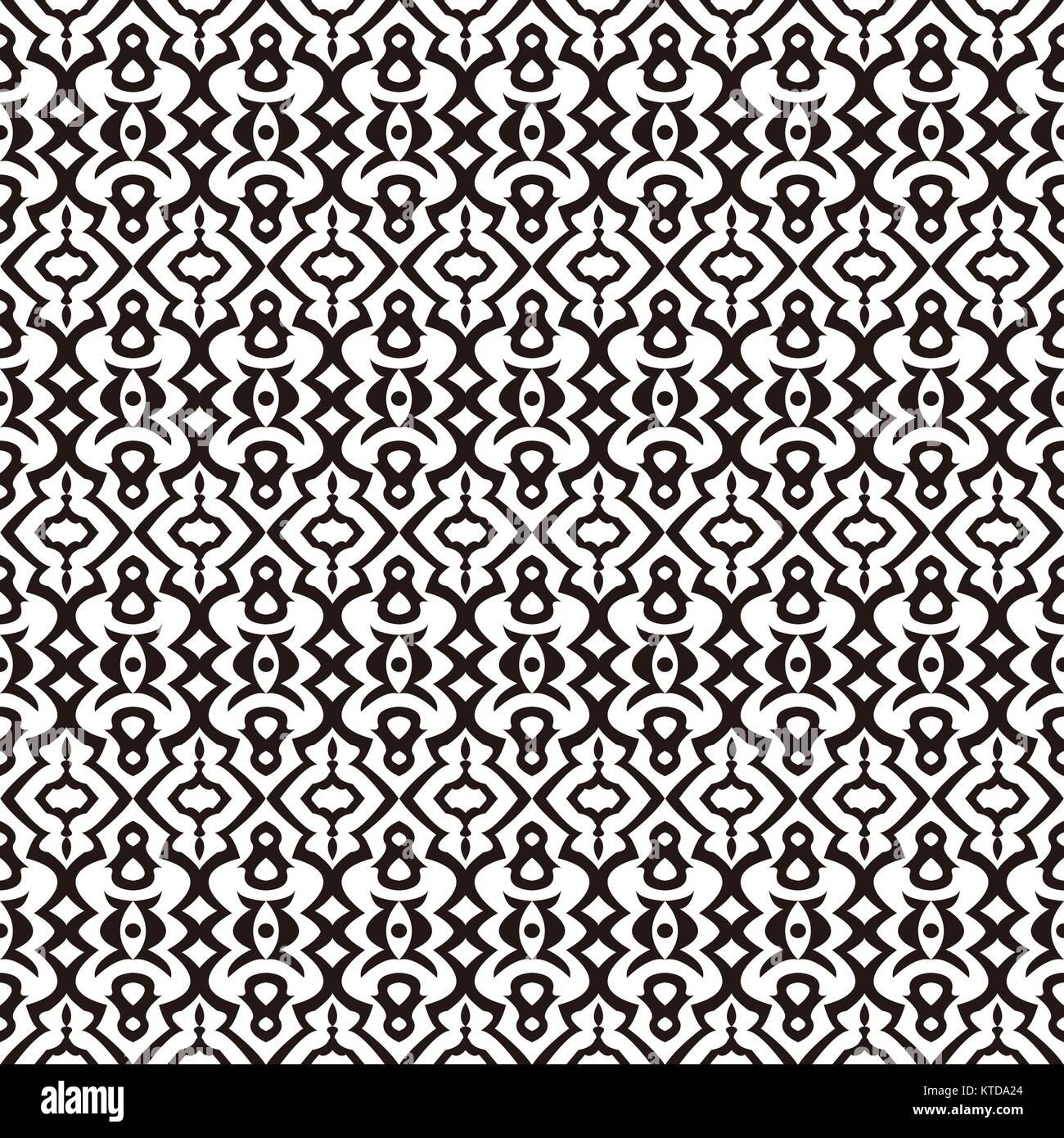 seamless black white curve round geometry line pattern Stock Vector ...