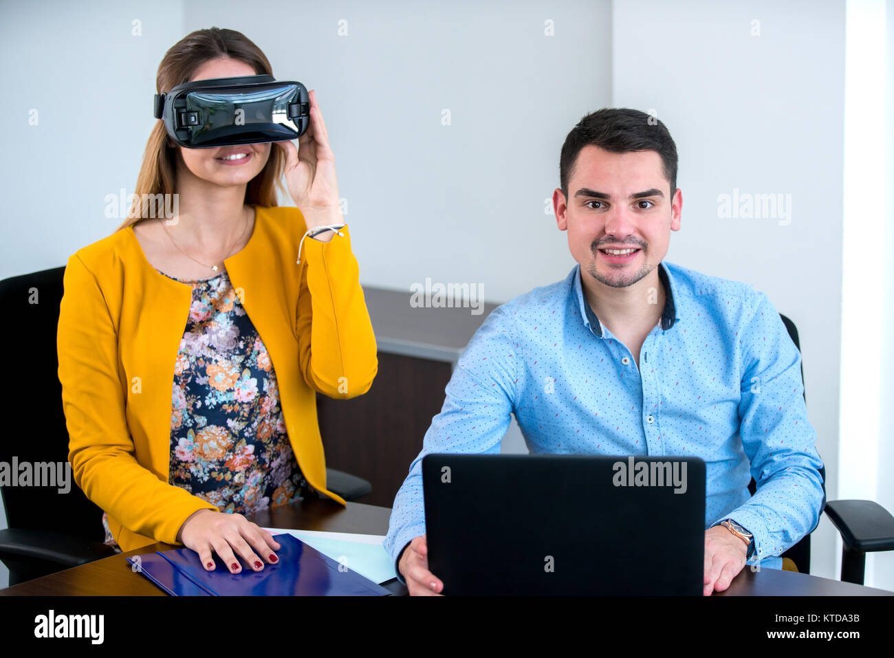Young people having fun at startup metting discusting ideas Stock Photo ...