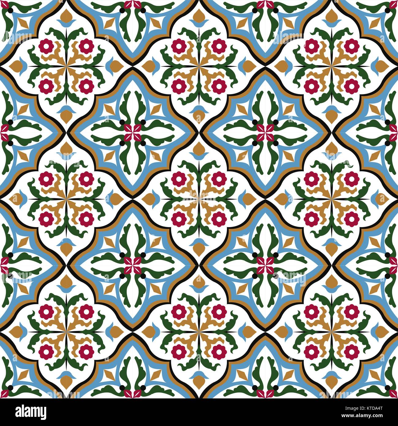 Seamless background image of vintage flower leaf vine cross geometry ...