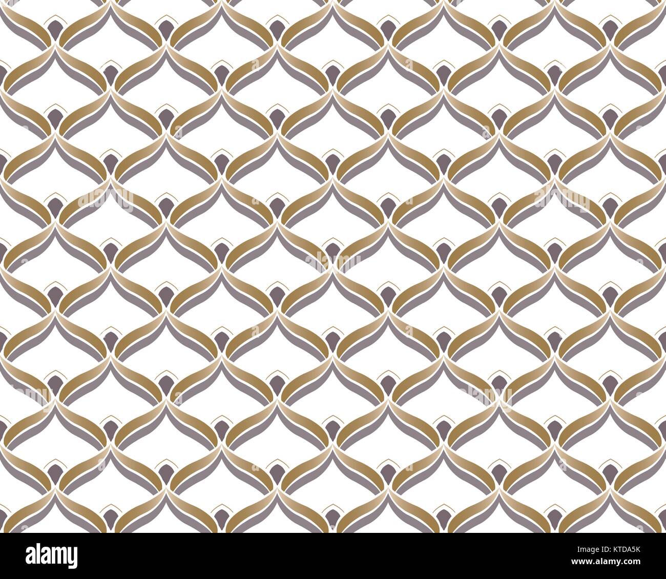Seamless background image of vintage golden scale geometry pattern ...