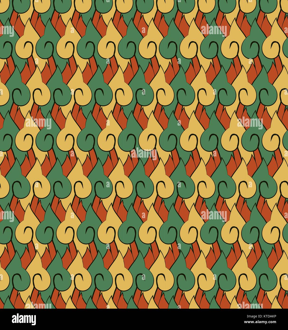 Seamless background Asian aboriginal spiral curve cross kaleidoscope ...