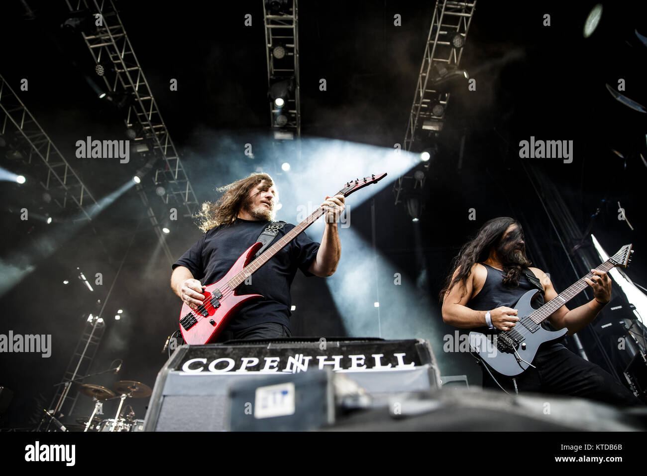 The American death metal band Obituary performs a live concert at the ...