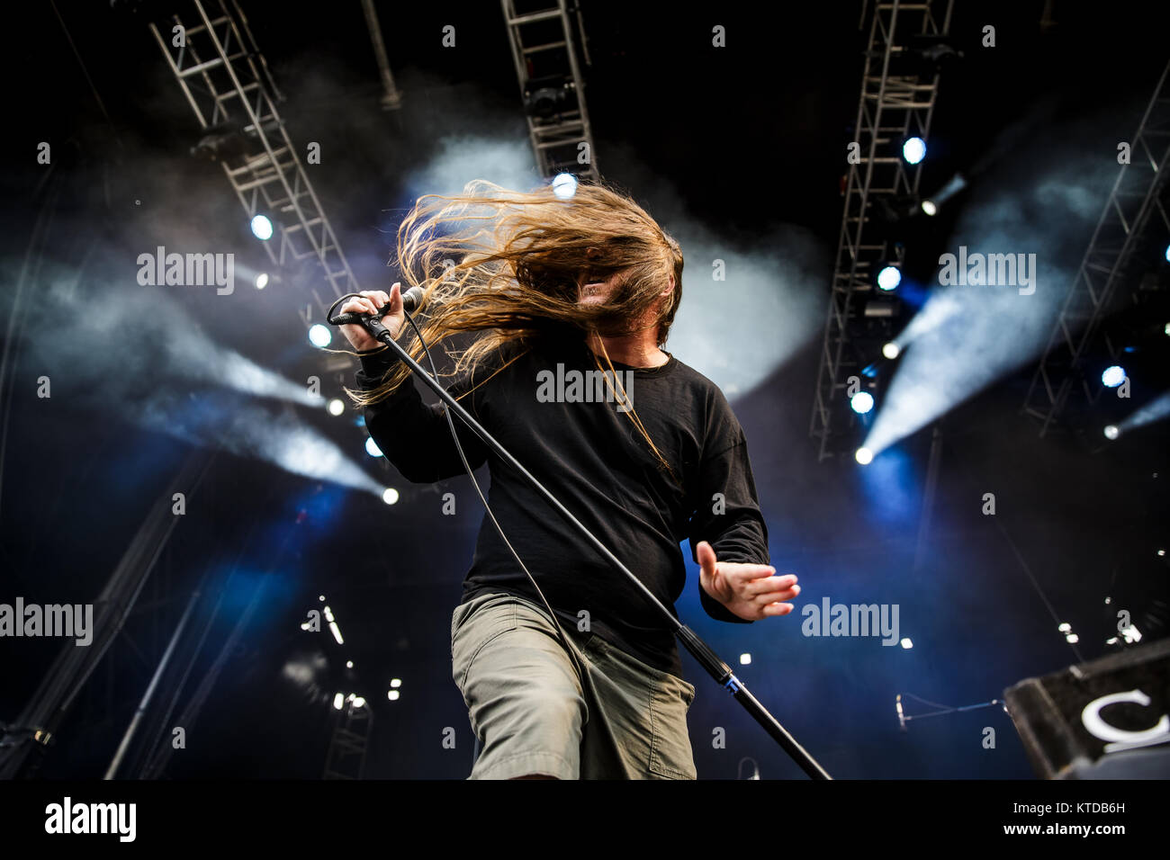 The American death metal band Obituary performs a live concert at the ...