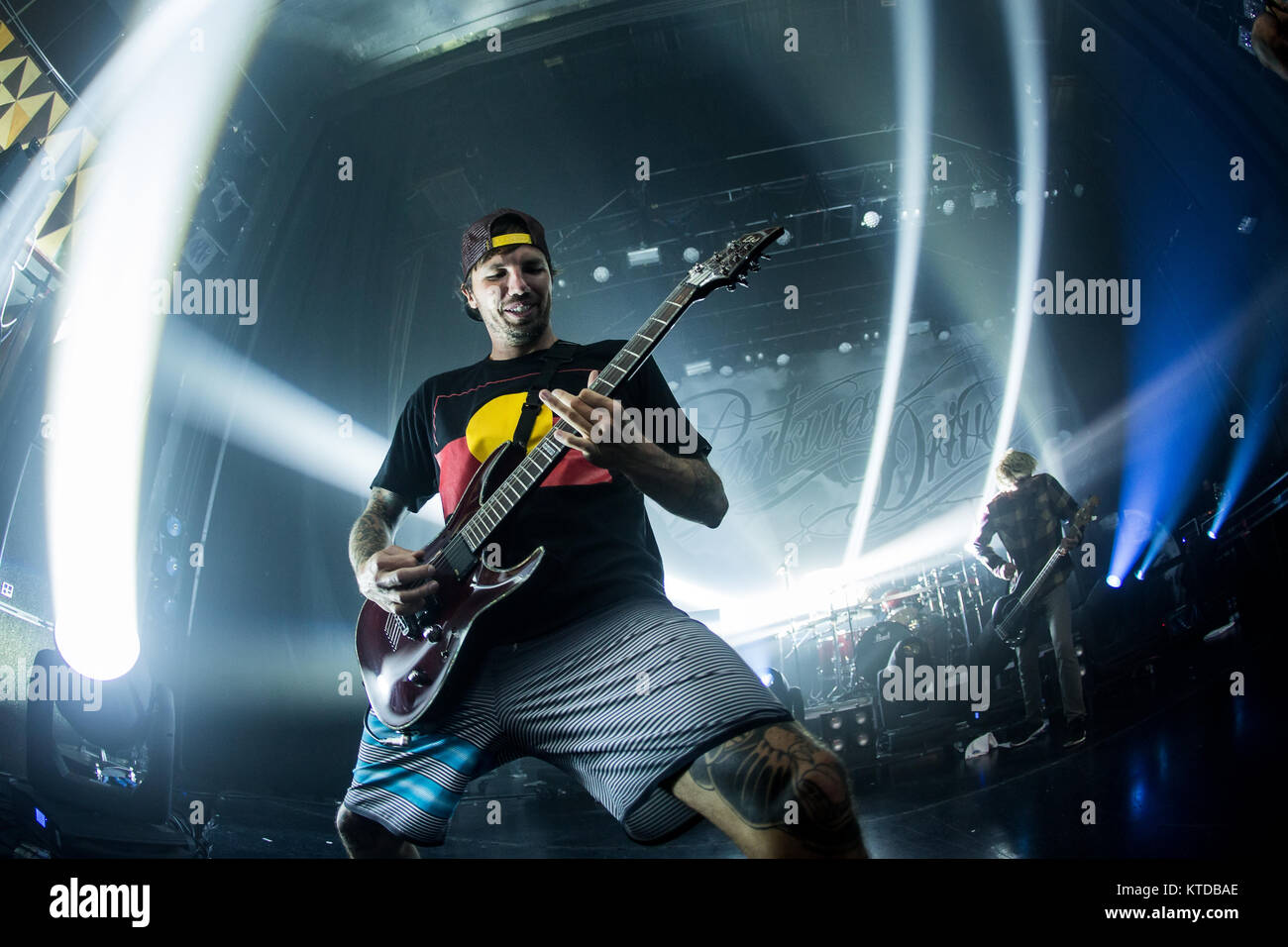 The Australian metalcore band Parkway Drive performs a live concert at ...