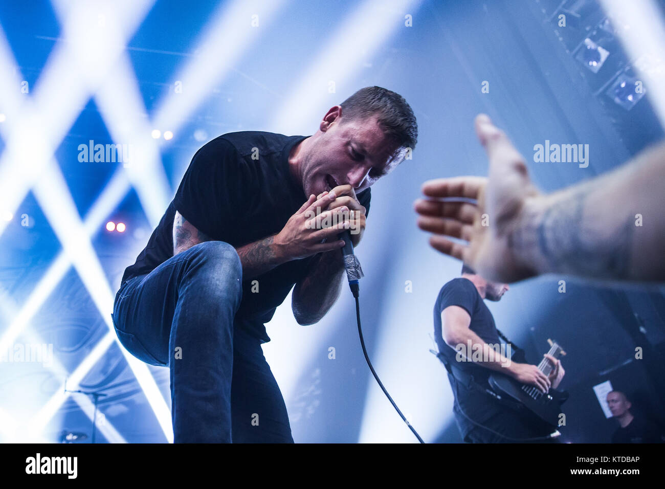 The Australian metalcore band Parkway Drive performs a live concert at ...
