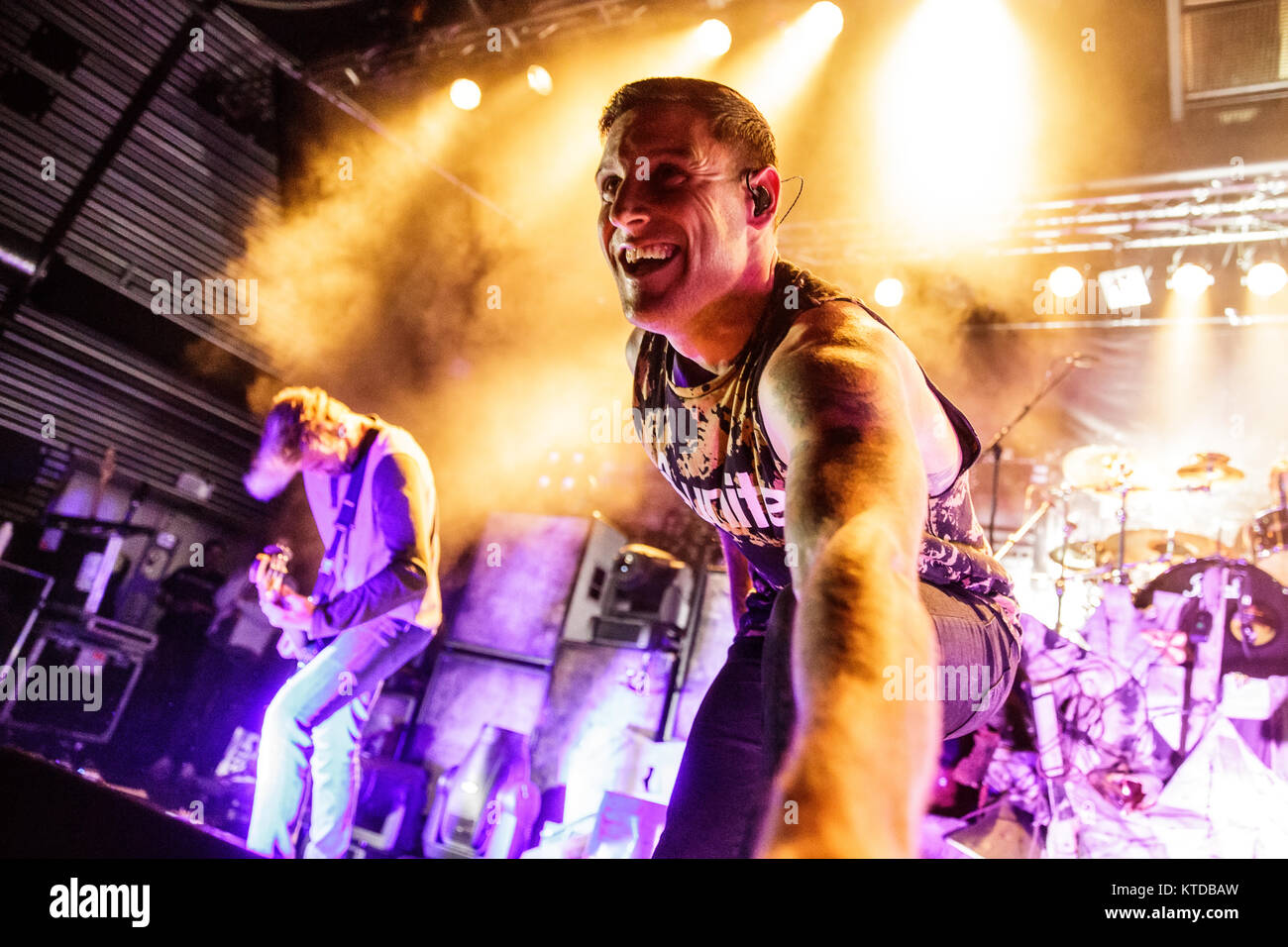 The Australian metalcore band Parkway Drive performs a live concert at ...