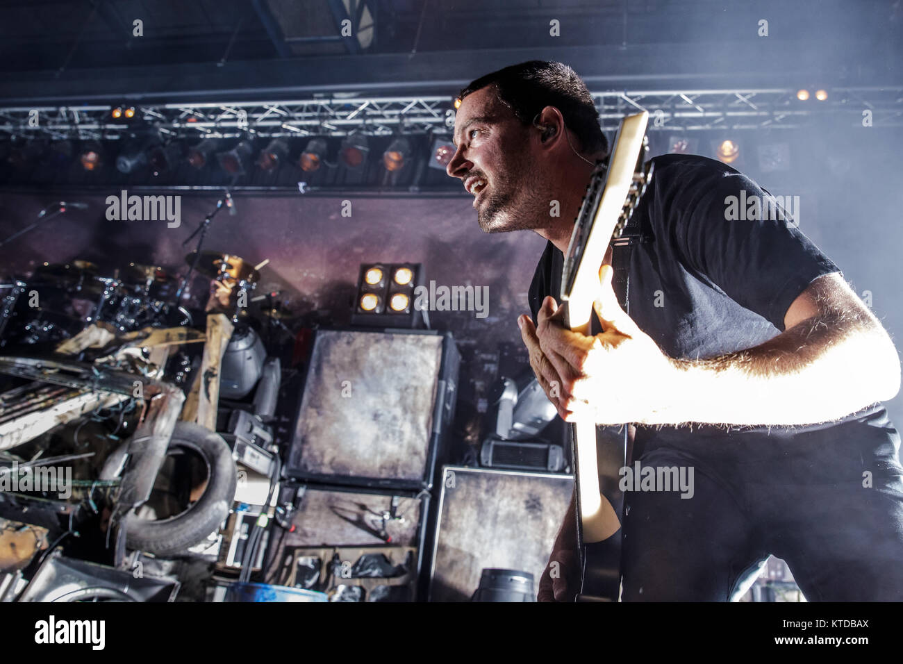 The Australian metalcore band Parkway Drive performs a live concert at ...