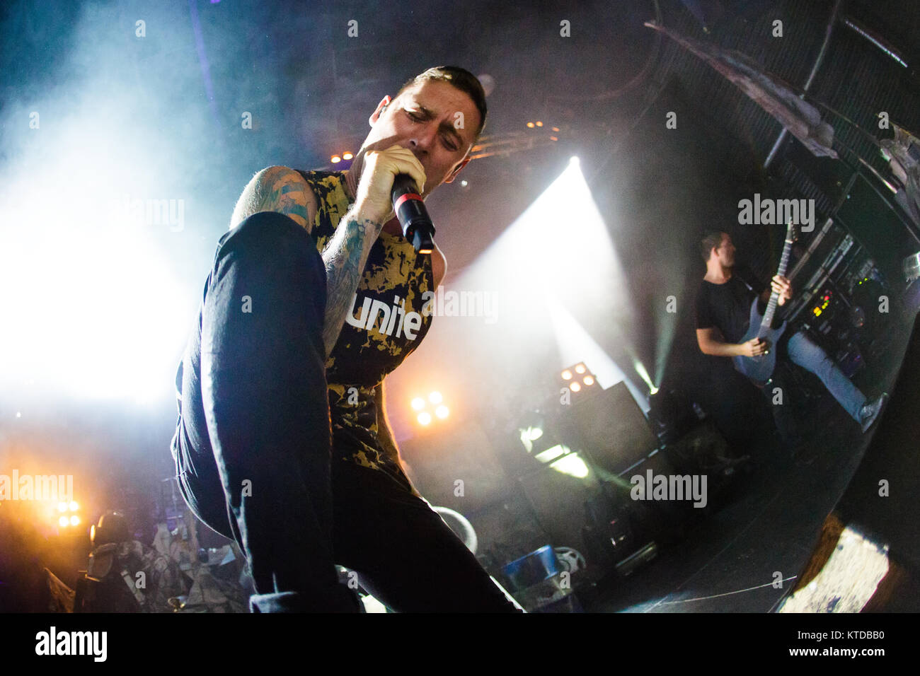 The Australian metalcore band Parkway Drive performs a live concert at ...