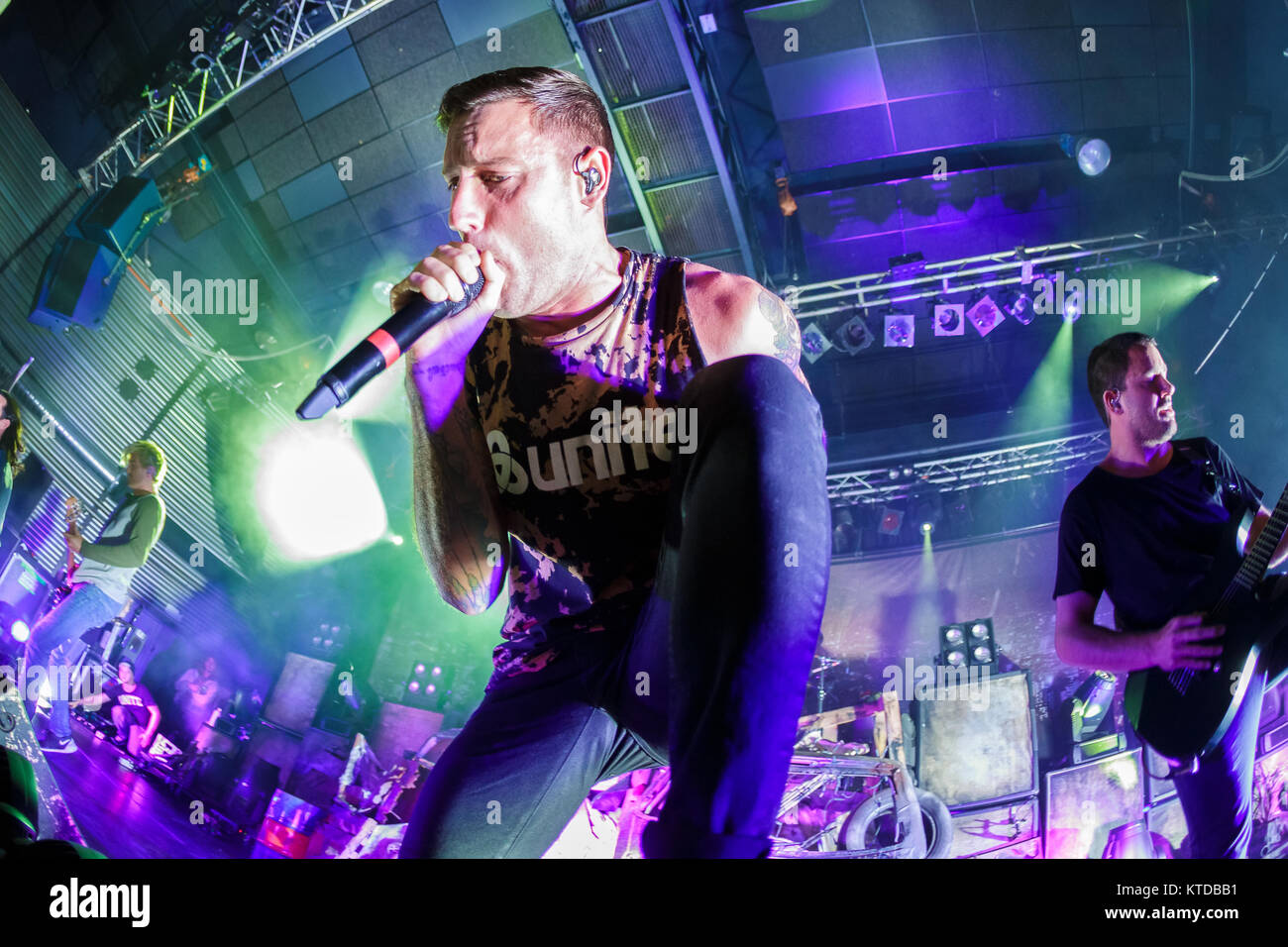 The Australian metalcore band Parkway Drive performs a live concert at ...