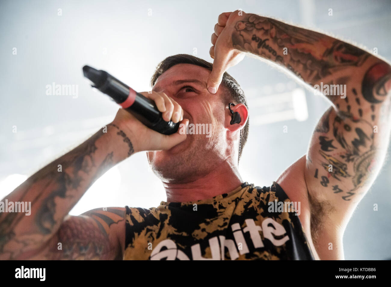 The Australian metalcore band Parkway Drive performs a live concert at ...