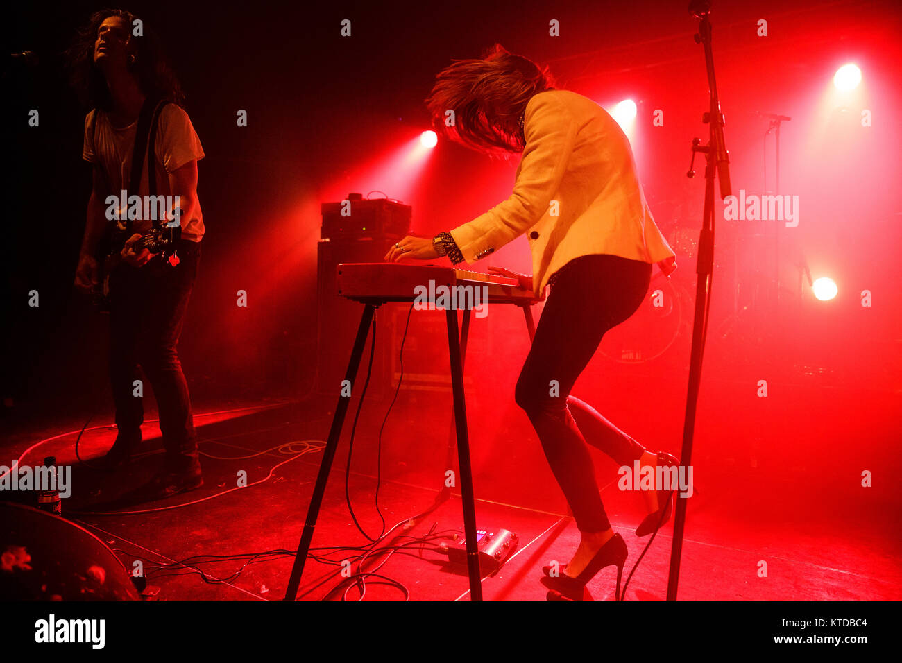The French-American rock band Parlor Snakes performs a live concert at ...