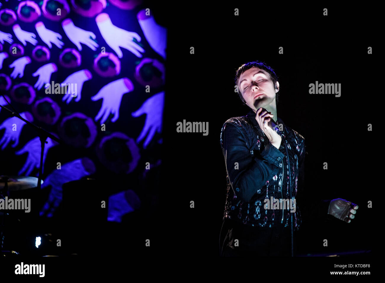 The American synthpop band Poliça (often written as Polica) performs a ...