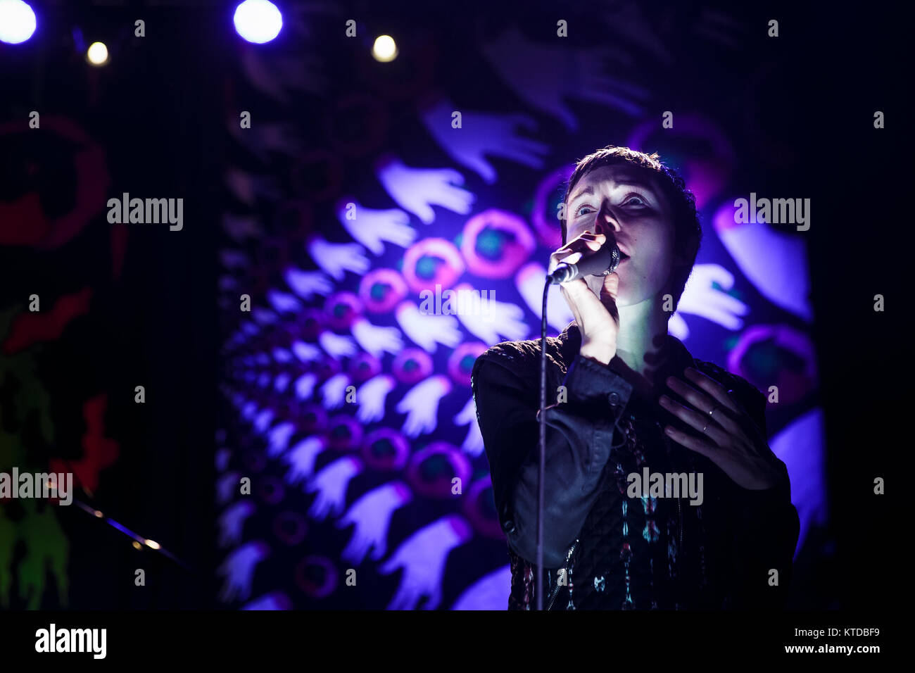 The American synthpop band Poliça (often written as Polica) performs a ...