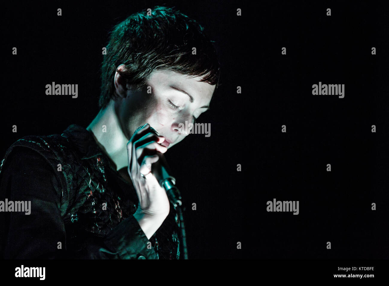The American synthpop band Poliça (often written as Polica) performs a ...