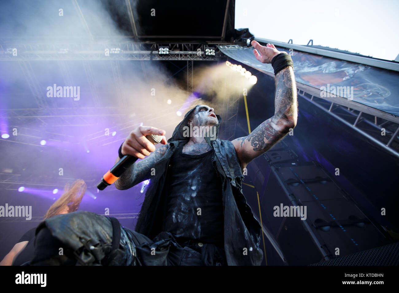 The Irish extreme metal band Primordial performs a live concert at the ...